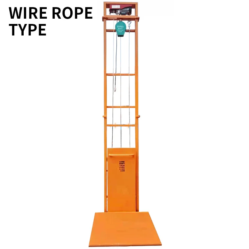 Electric household lift cargo elevator hydraulic platform lift simple ...
