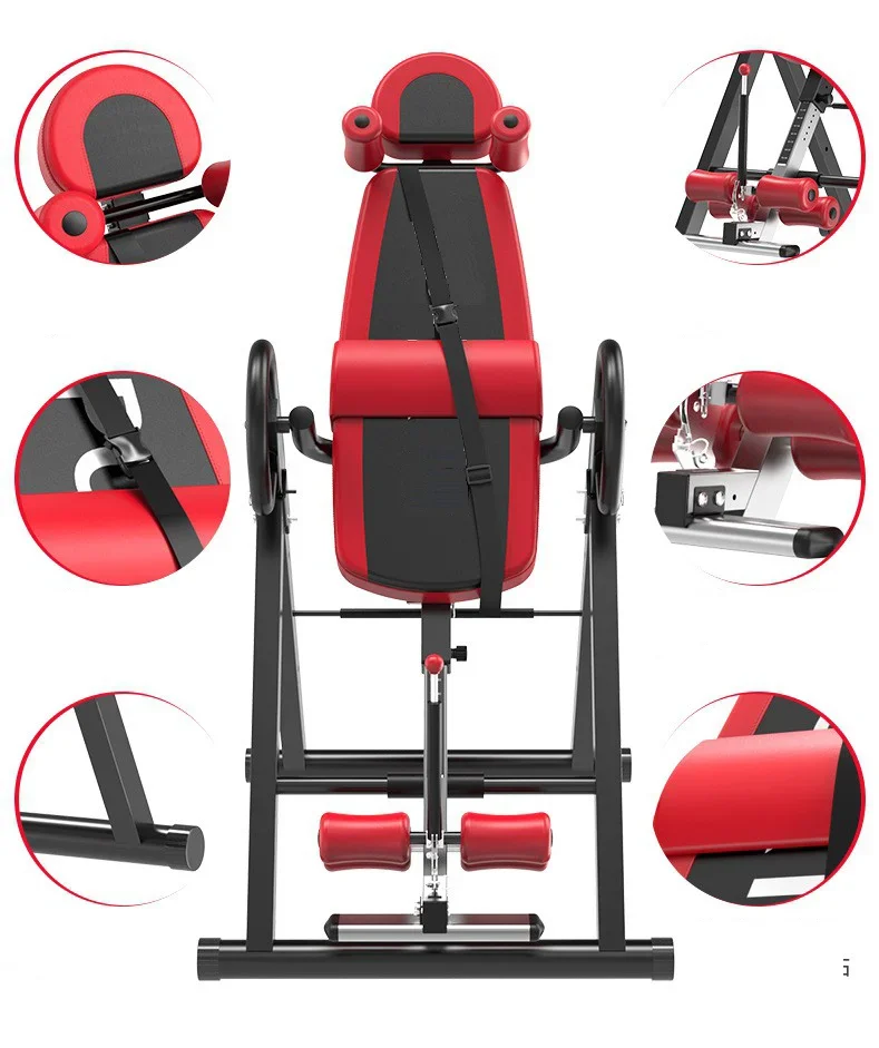 Adjustable-Back-Pain-Therapy-Inversion-Table-Handstand-Machine ...