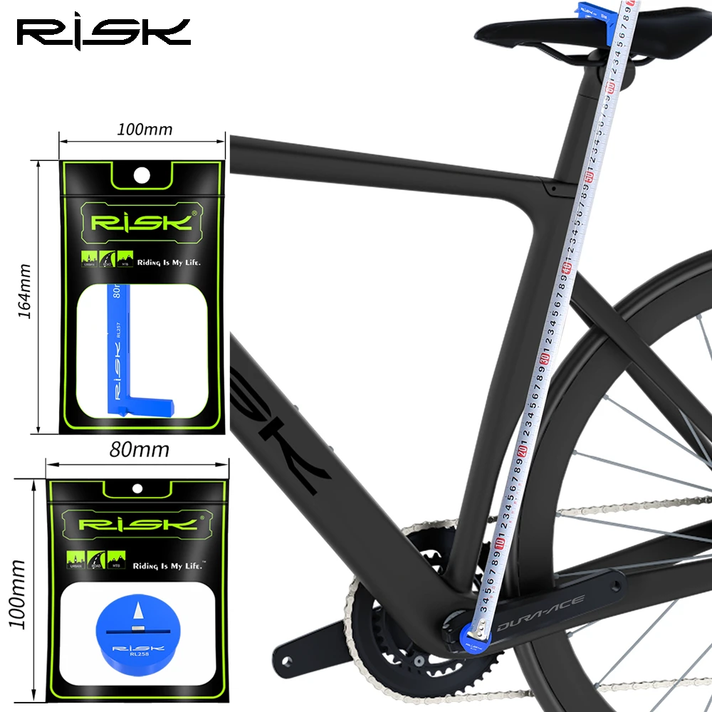 Bicycle Seat Height Measuring Tool RISK MTB Road Bike Saddle Measure ...