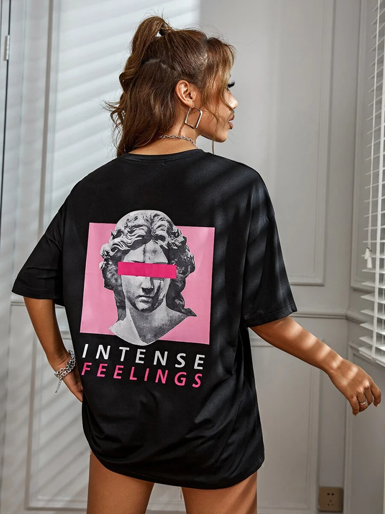 Intense-Feelings-European-Art-Statue-Street-T-Shirts-Women-Fashion-Hip ...