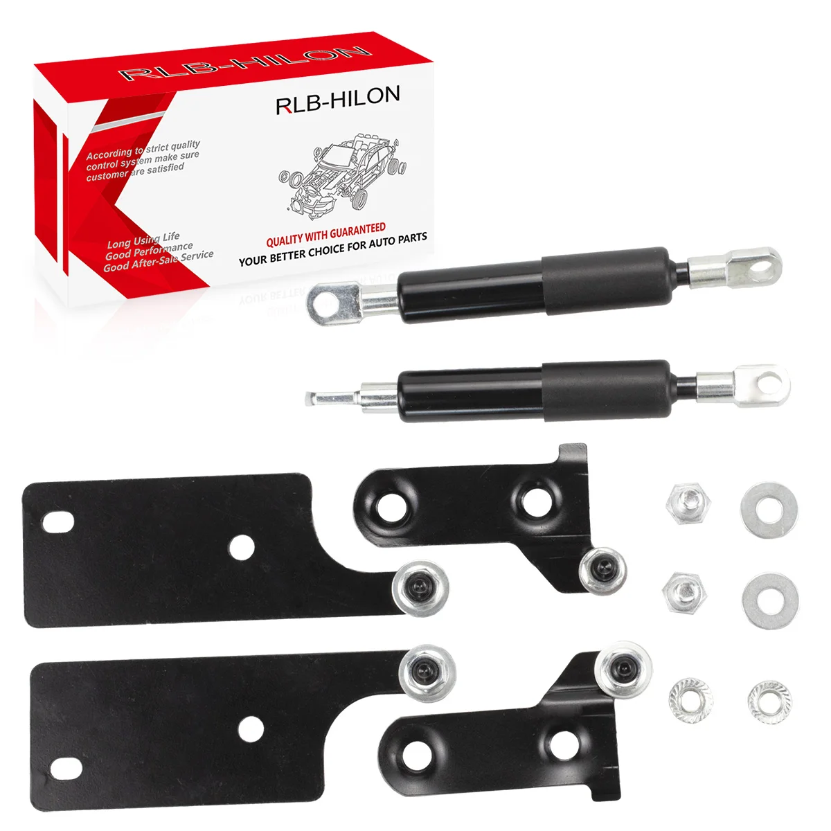 2 Pcs/1 Set Car Rear Tailgate Slow Down Support Rod Lift Strut Bar Gas ...