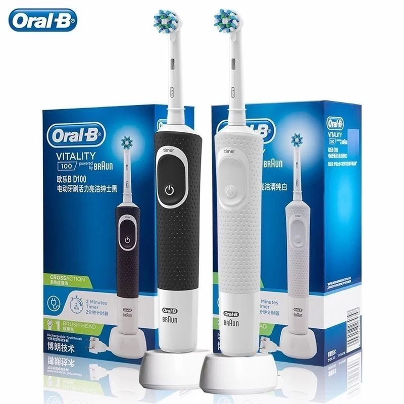 Oral B Escova de Dentes Eletrônica para Adultos, Recarregável, Rotativa ...