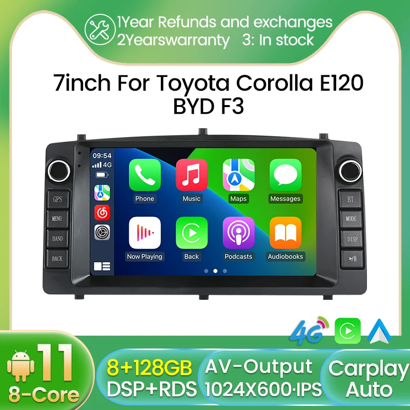 8GB-128GB-Car-Intelligent-System-Android-Auto-2-Din-Multimedia-Player ...