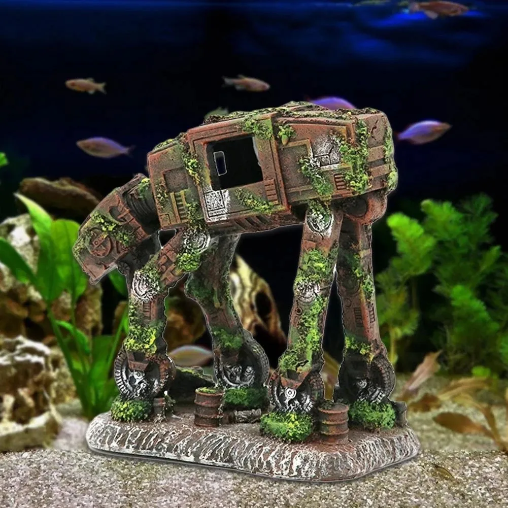 Autobot-Robot-Dog-Shape-Aqu-rio-Paisagem-Decora-es-Fish-Tank-Ornamentos ...