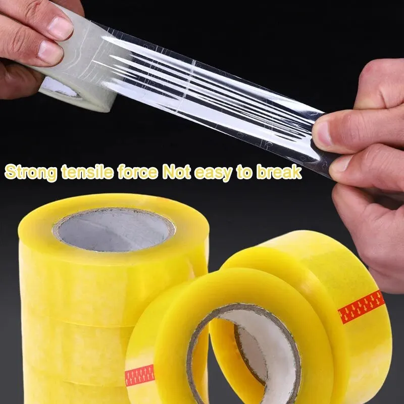 Transparent-Yellow-Transparent-White-Tape-for-Express-Packaging-of ...
