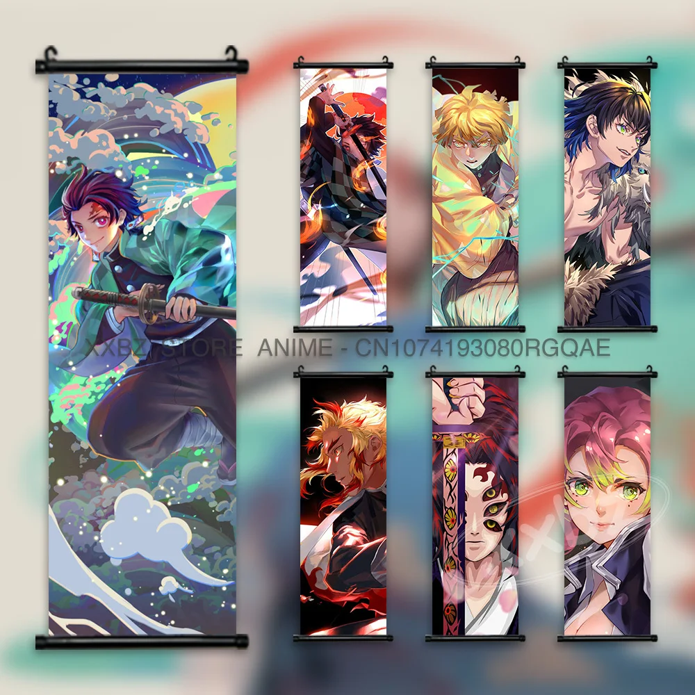 Demon-Slayer-Scrolls-Picture-Anime-Posters-Agatsuma-Zenitsu-Hanging ...