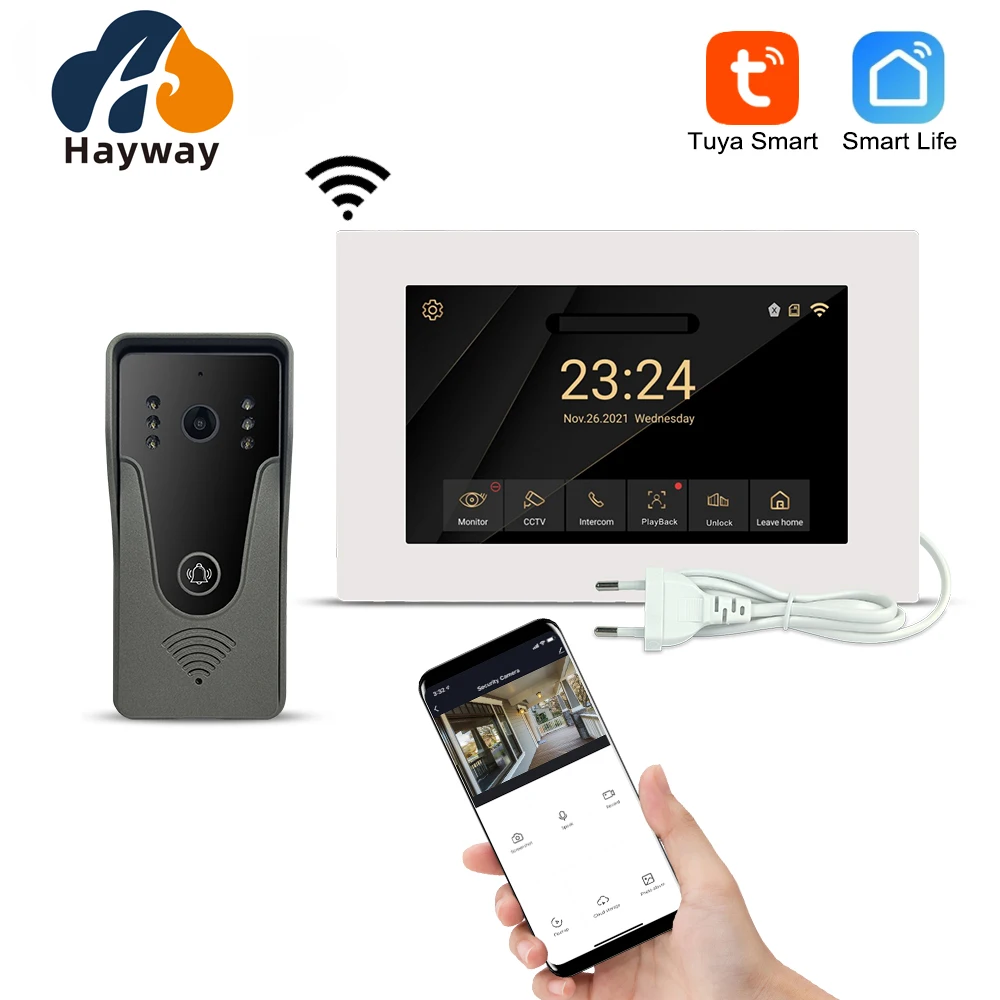 Wireless-WiFi-Smart-Video-Intercom-System-1080P-Full-Touch-Screen-with ...