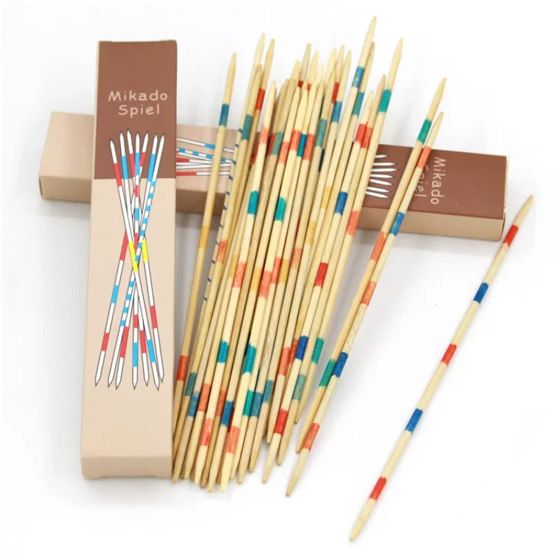 1-Set-Traditional-Mikado-Spiel-Pick-Up-Sticks-With-Box-Multiplayer-Game ...