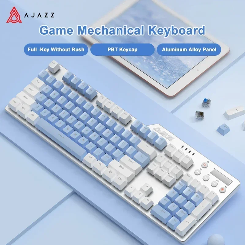 AJAZZ-AK35i-Gaming-Mechanical-Keyboard-E-sports-Office-104-Keys-Cable ...