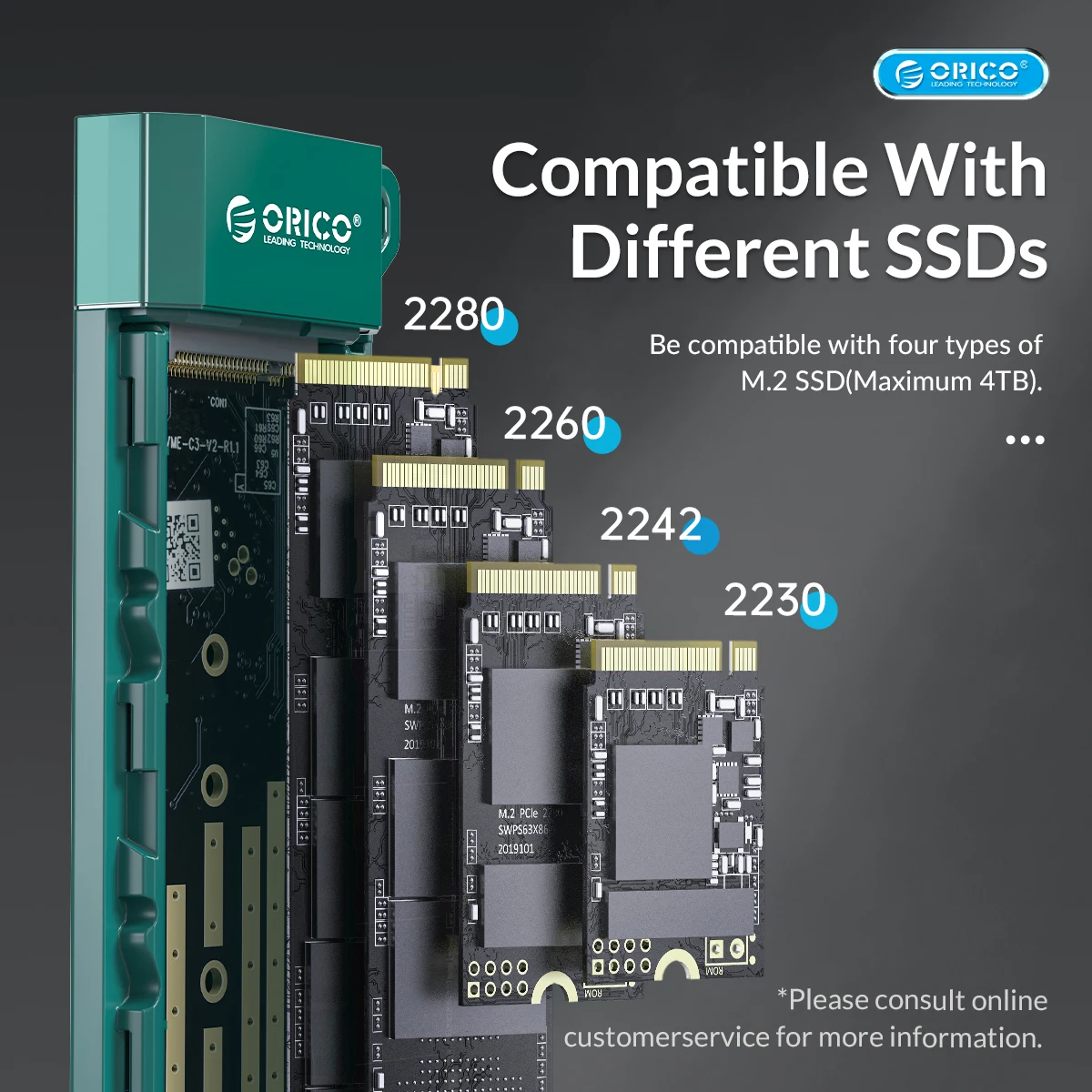 Orico M2 Ssd Case Nvme Usb Type C Gen2 10gbps Pcie Ssd Enclosure M.2 Nvme Enclosure M.2 Sata ...