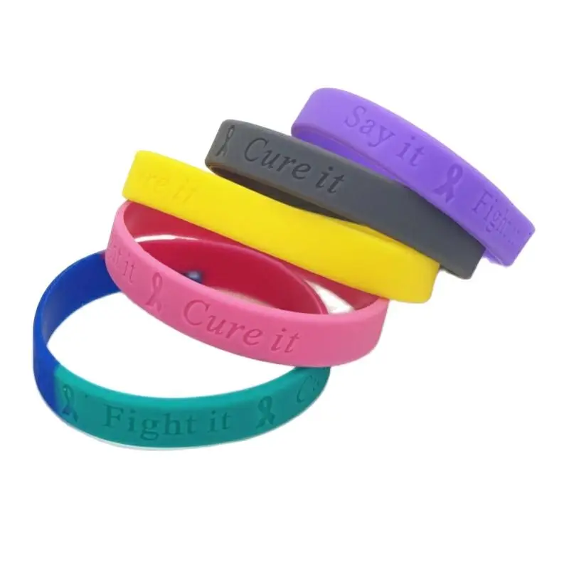 ECGIFT-SW004-1PC-Personalized-Silicone-Bracelet-Custom-Logo-Rubber-Band ...