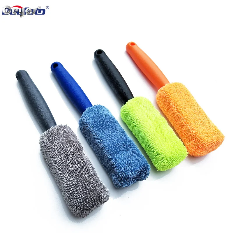 Car Wash Portable Microfiber Wheel Tire Rim Brush Car Wheel Wash ...