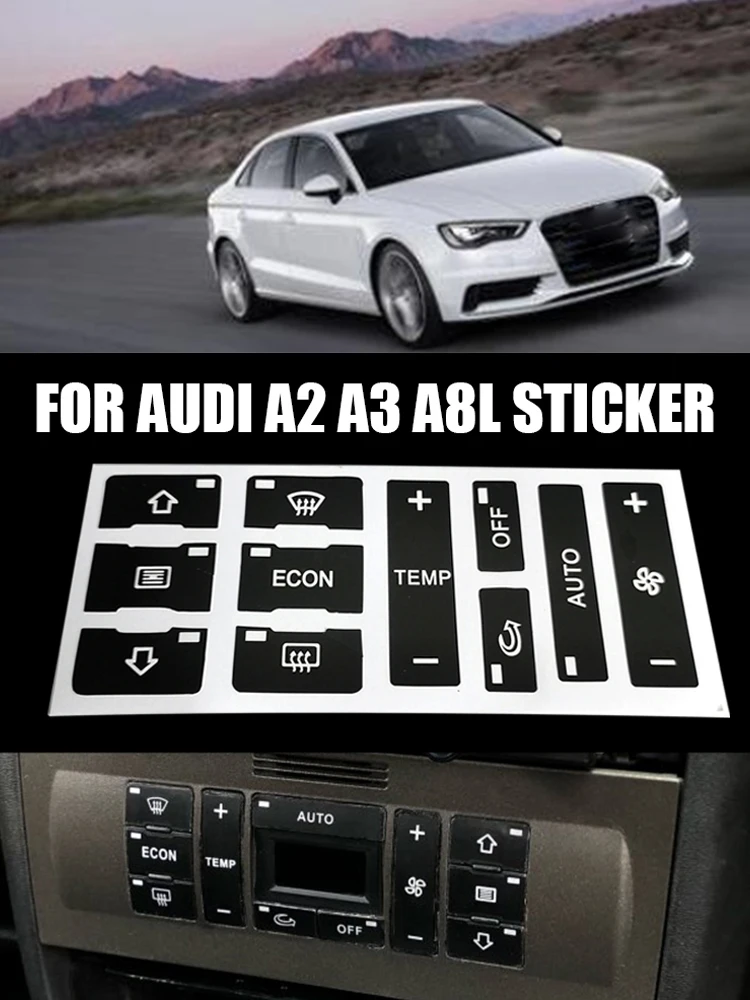 For Audi A2/ A3 8L A/C Button Repair Kit Fix Faded Ugly Car Stickers ...