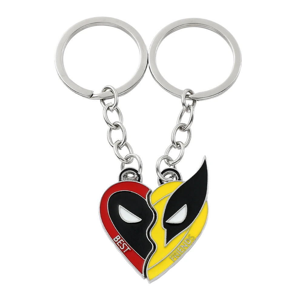 Mavel-Deadpool-and-Wolverine-Best-Friends-Keychain-Set-Split-Heart ...