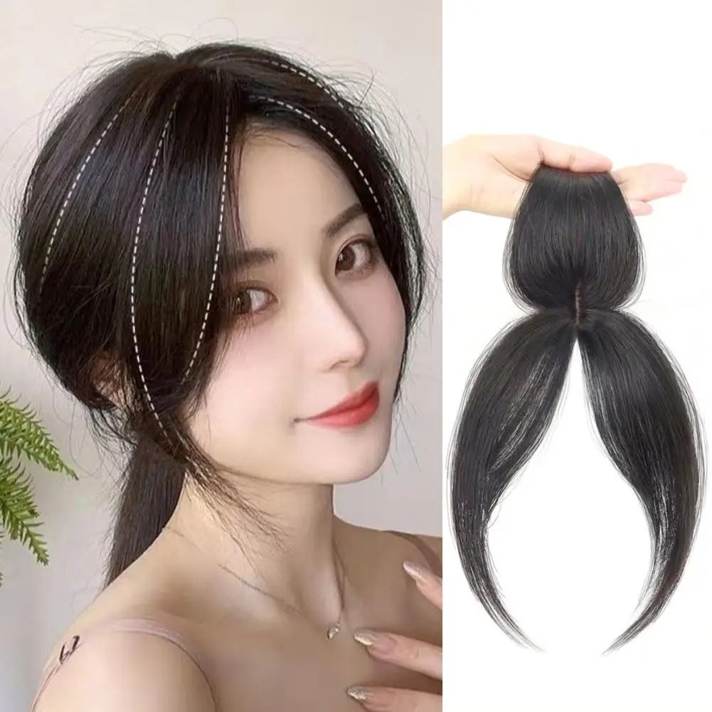 Women-Clip-in-Bangs-Natural-Wispy-Side-Bangs-Forehead-Hair-Extensions ...