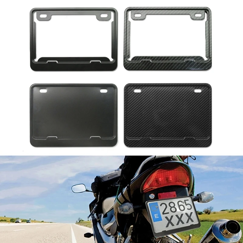 Motorcycle License Plate Frame Universal Rustproof 2 Hole Motorbike ...