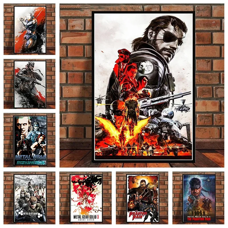 Scandinavian-Classic-Wall-Art-Metal-Gear-Solid-MGS-Snake-Woman-HD ...