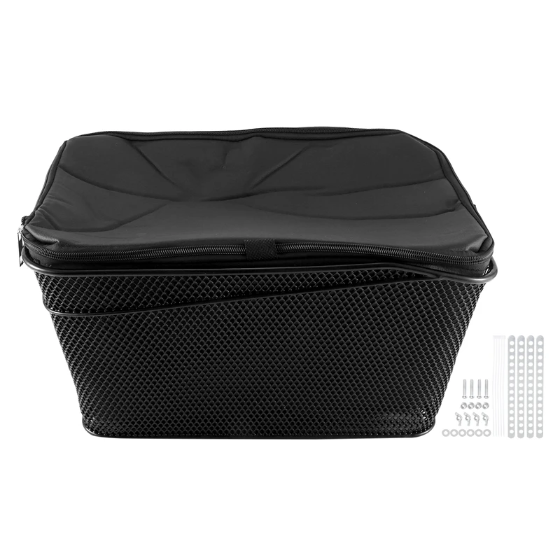 Rear-Bike-Basket-Large-Capacity-Rear-Bicycle-Cargo-Rack-Mount-Metal ...