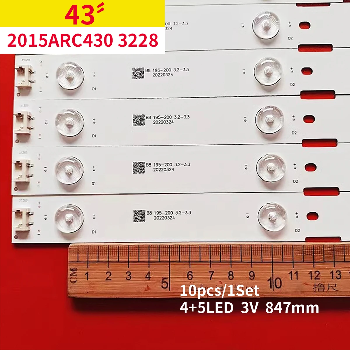 LED Backlight Strip For ZLE60600-AB 43GFB6627 2015ARC430_3228_R04 L05 ...