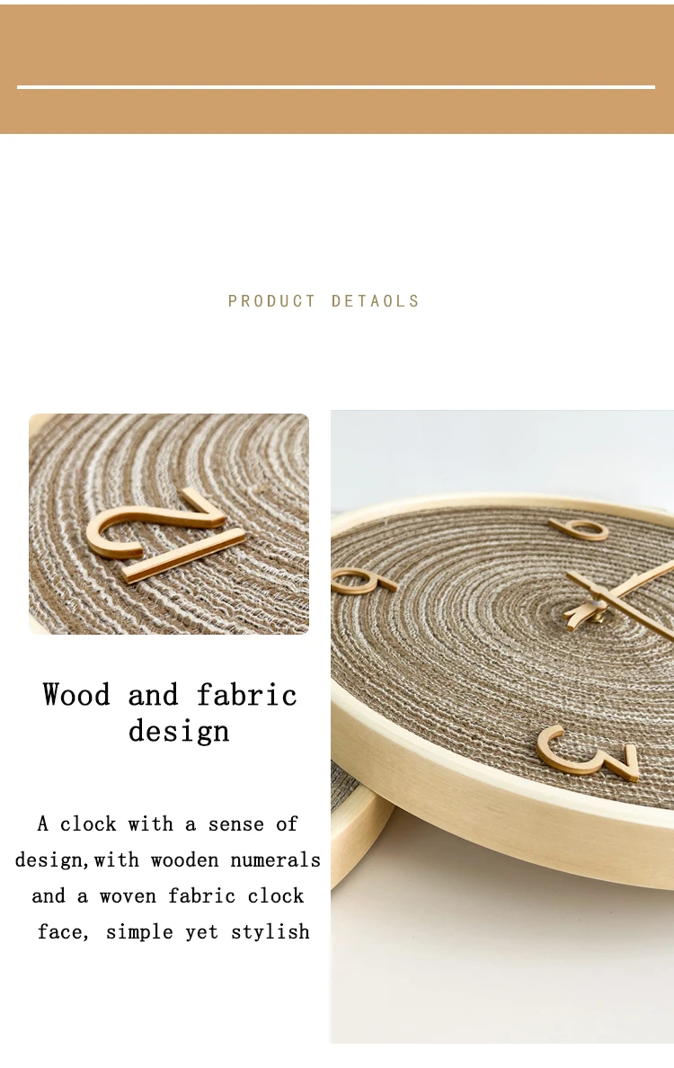 Деревянные настенные часы с тканым циферблатом Aliexpress