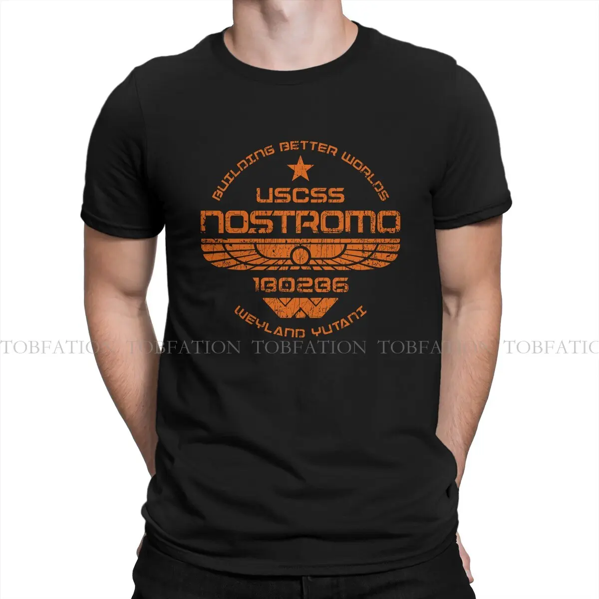 USCSS-Nostromo-TShirt-For-Men-Alien-UFO-Clothing-Fashion-T-Shirt-100 ...
