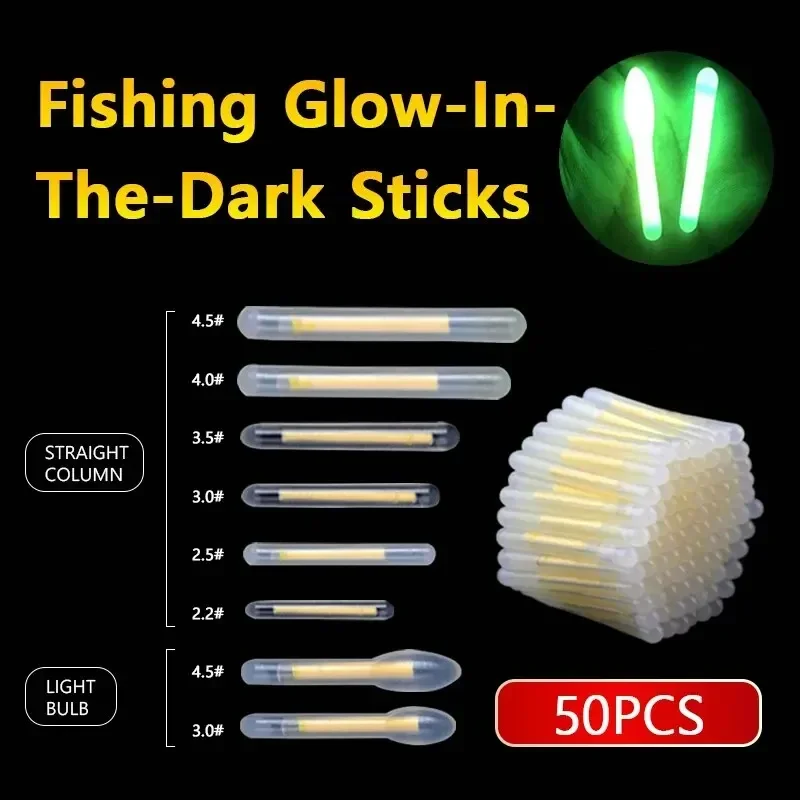 50PCS-Fireflies-Fluorescent-Lightstick-Light-2-2-4-5mm-Fishing-Float ...