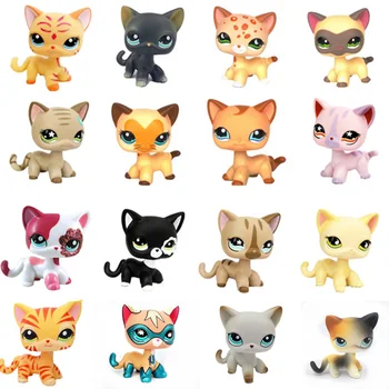 real lps littlest pet shop hasber toys dog shorthair Pink cat shepherd ...