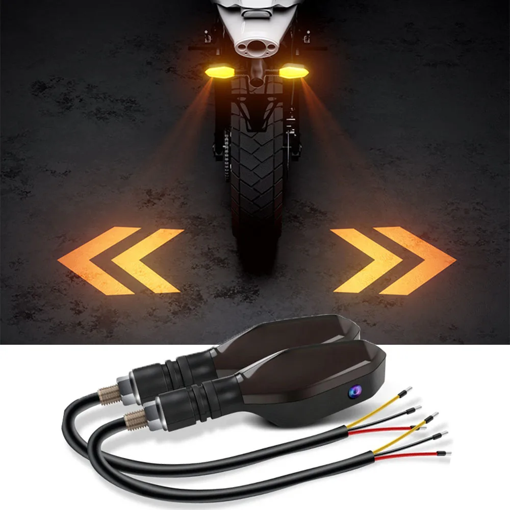 2pcs LED Turn Signal Motorcycle taillight arrow led indicator light ...