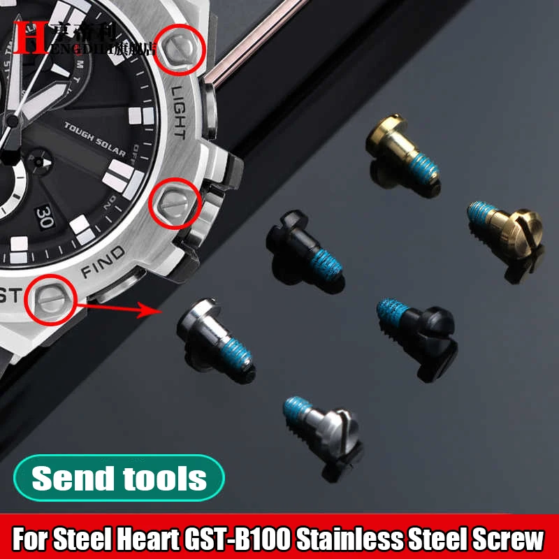 For Casio G-Shock GST-B100/S140/W300/400/120 410G bezel screws Watch ...