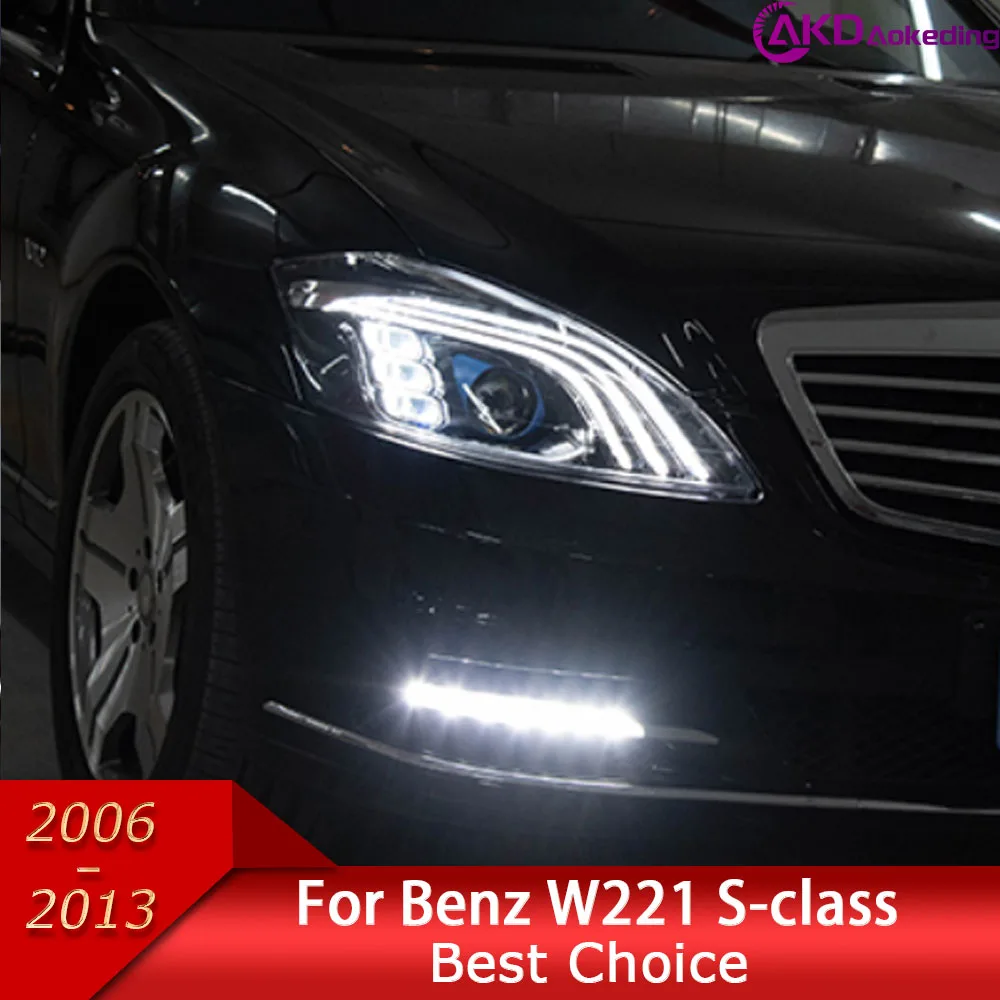 Car Lights for W221 2006-2013 S Class LED Auto Headlight Assembly ...