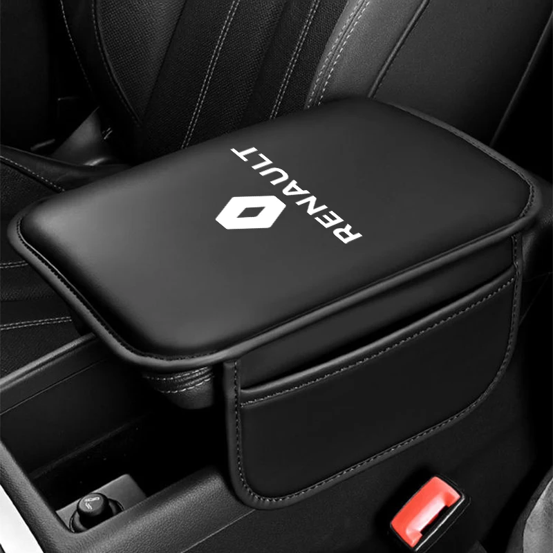 Car-Armrest-Box-Pad-Center-Console-Arm-Rest-Storage-Pocket-For-Renault ...