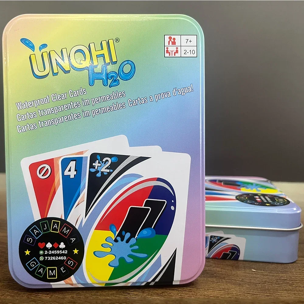 Board-Games-UNO-H2O-Card-Game-WaterProof-Pressure-Proof-PVC-Plastic ...