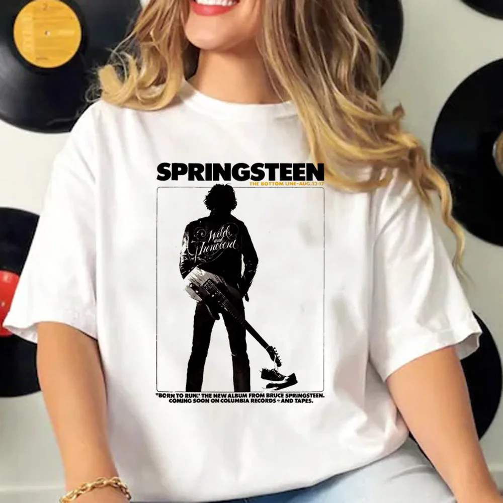 Bruce-Springsteen-t-shirt-women-youthful-Tee-female-Japanese-2000s ...