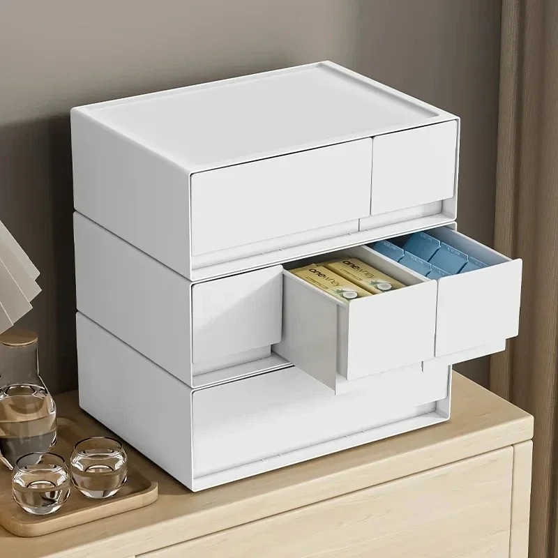 Stackable-White-Storage-Drawers-Office-School-Stationer-Cosmetic ...