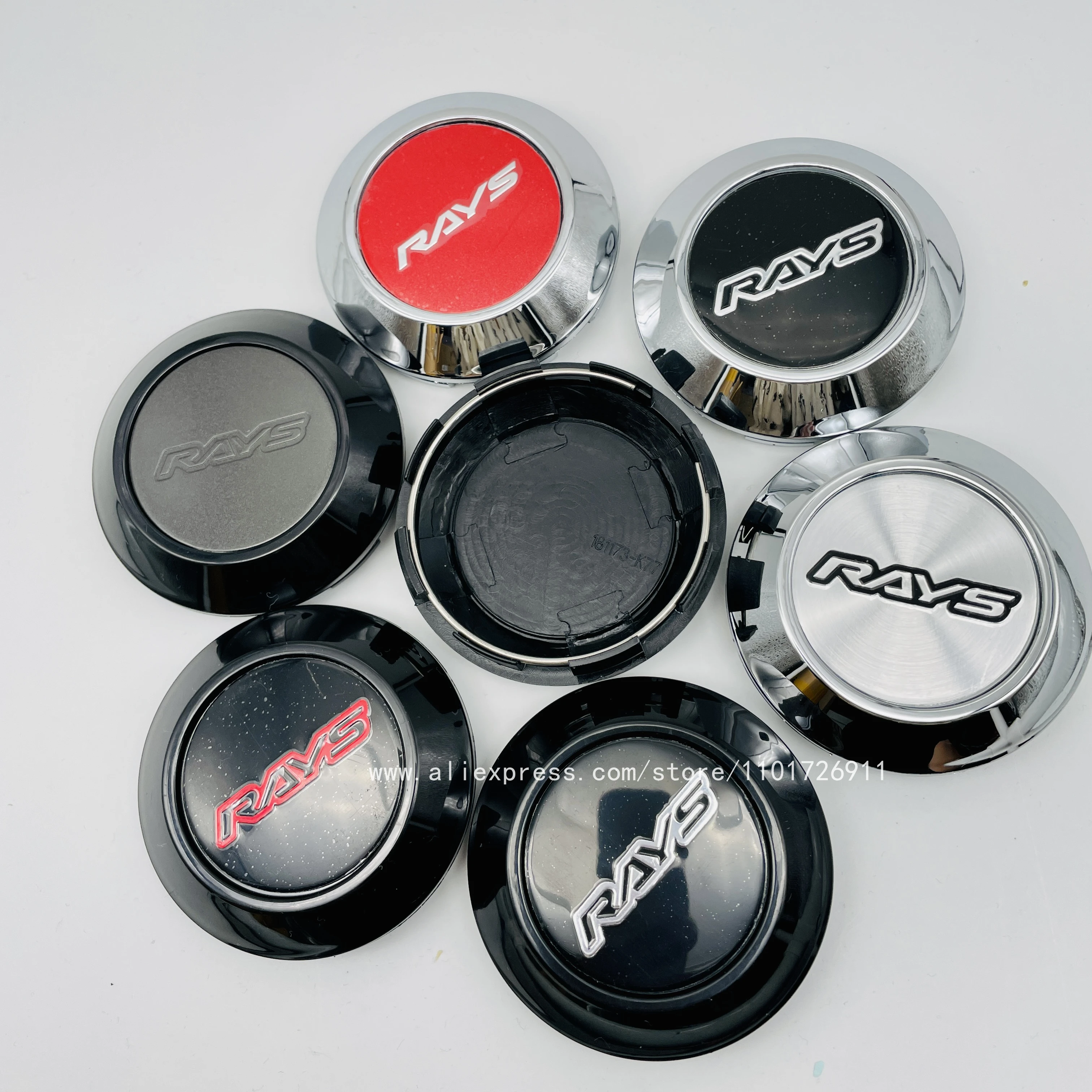 4pcs/lot 76mm/74mm For Rays TE37SL CE28SL Wheel Center Hub Caps Alloy ...