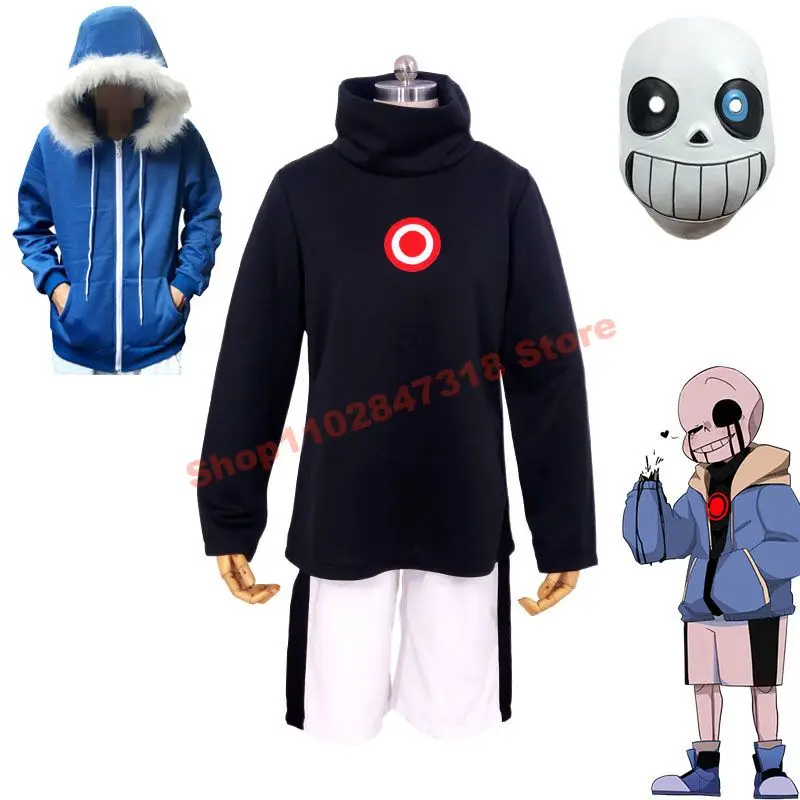 Abrigo-de-Cosplay-de-Undertale-Sans-Sudadera-con-capucha-y-m-scara-de ...