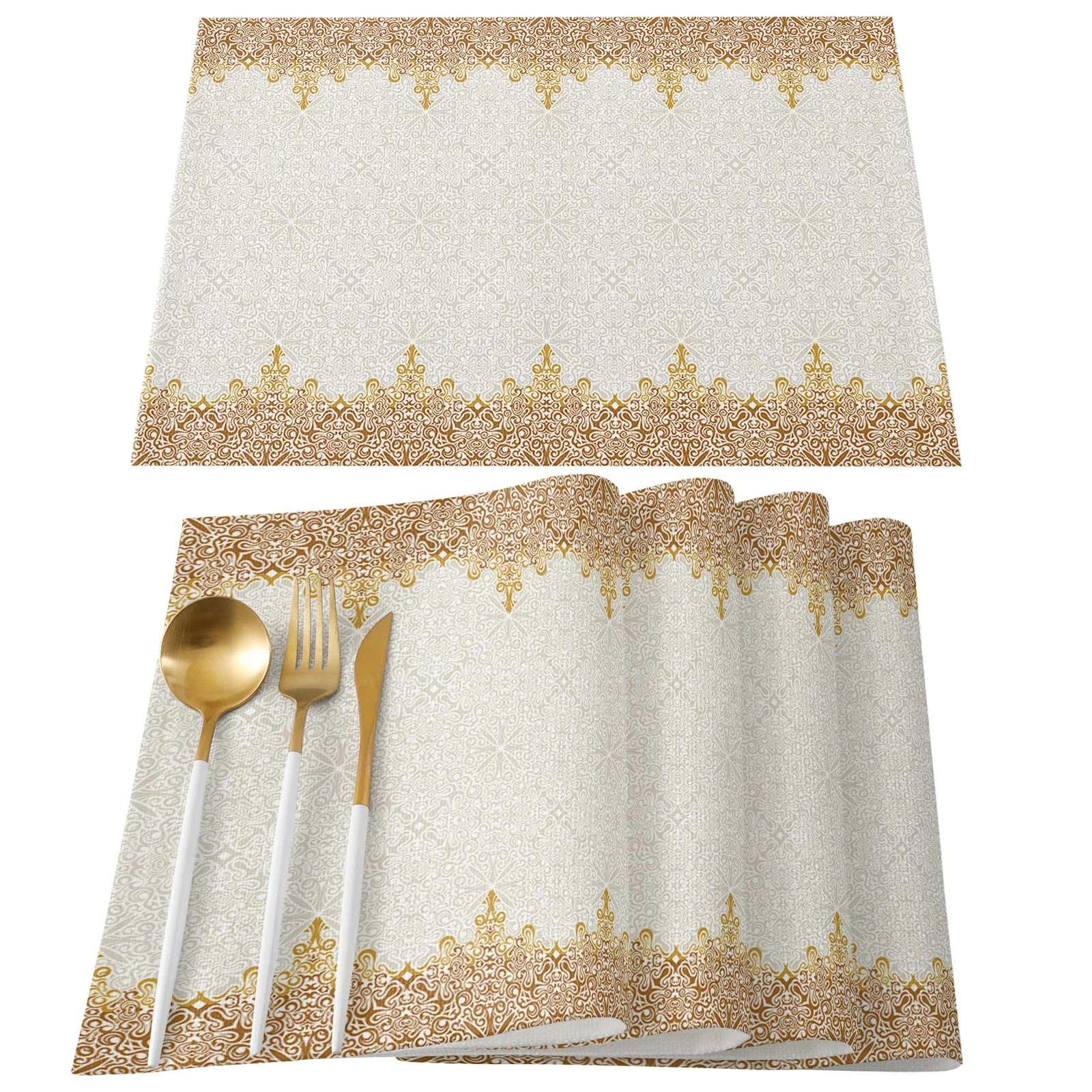 4-6pcs-Placemats-Bohemian-Retro-Ethnic-Style-Mats-for-Dining-Table-Home ...