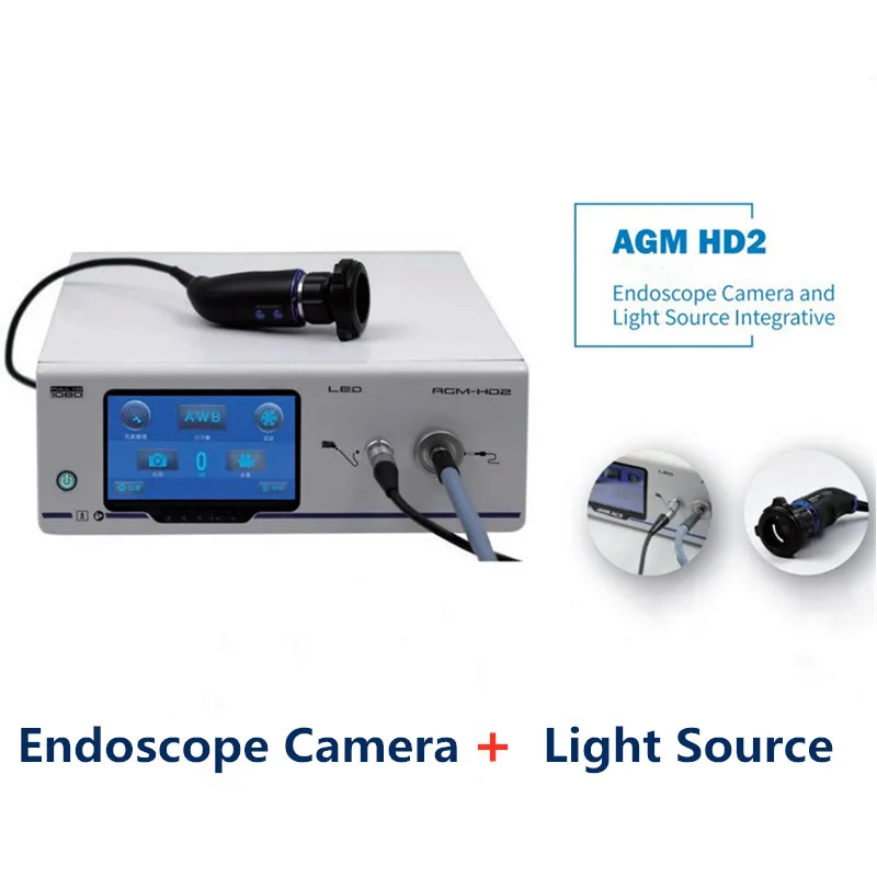 Hd Endoscopic Camera And Light Source Integrated Endoscopic Camera Cold ...