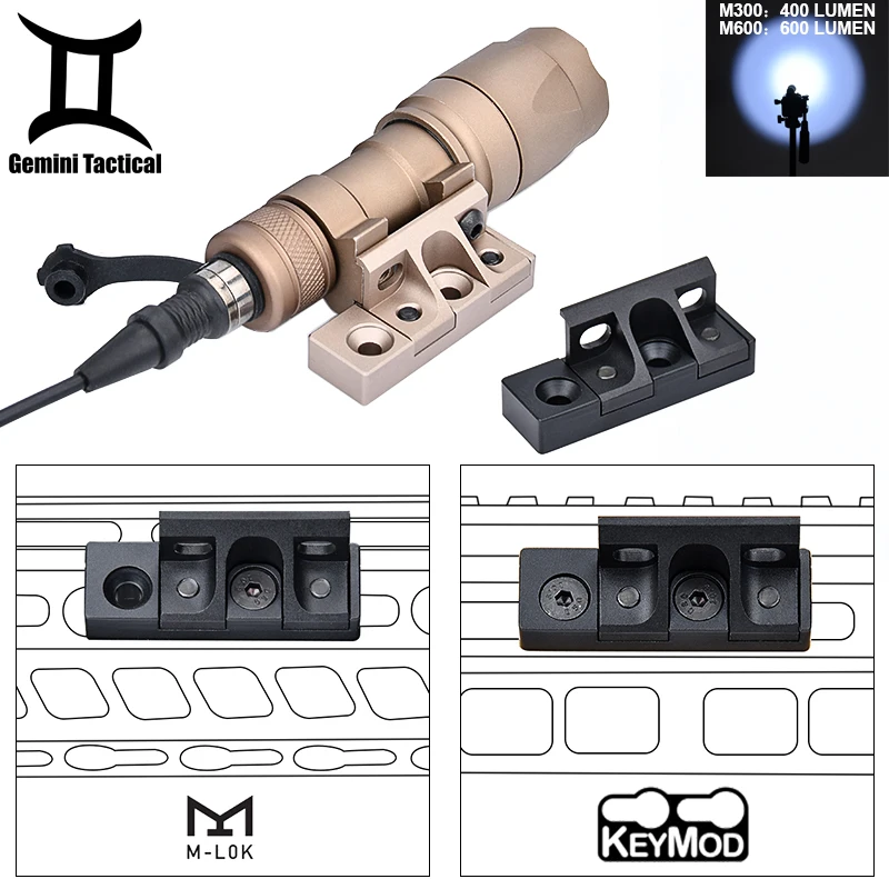 Wadsn-M300-M600-Flashlight-Tactical-WADSN-M300A-MINI-Scout-Light-Base ...