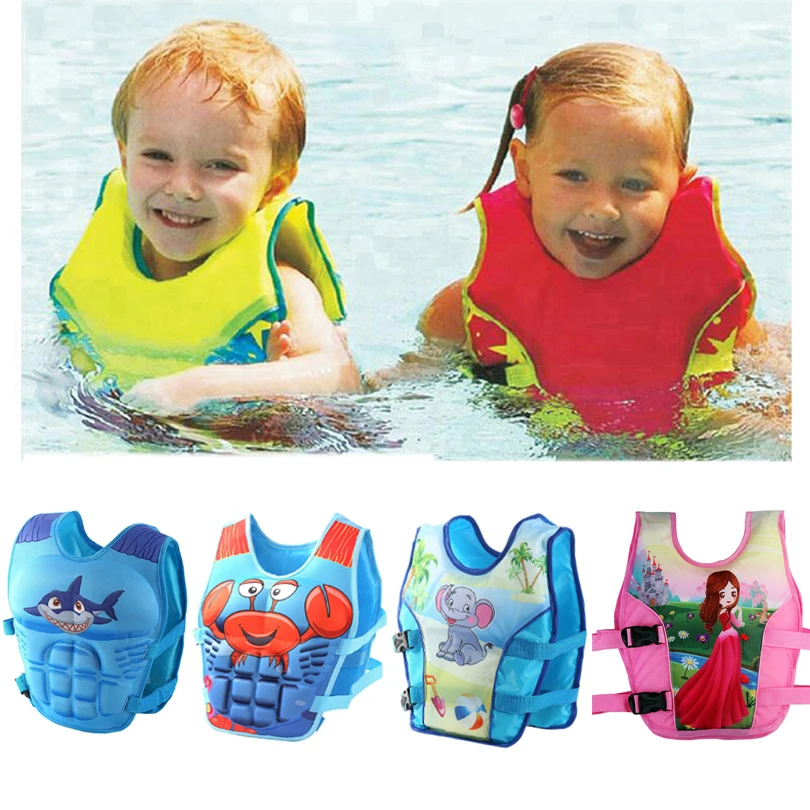 Boy Girl Non Inflatable Swim Vest Safer Baby Float Vest Swimwear Kids ...