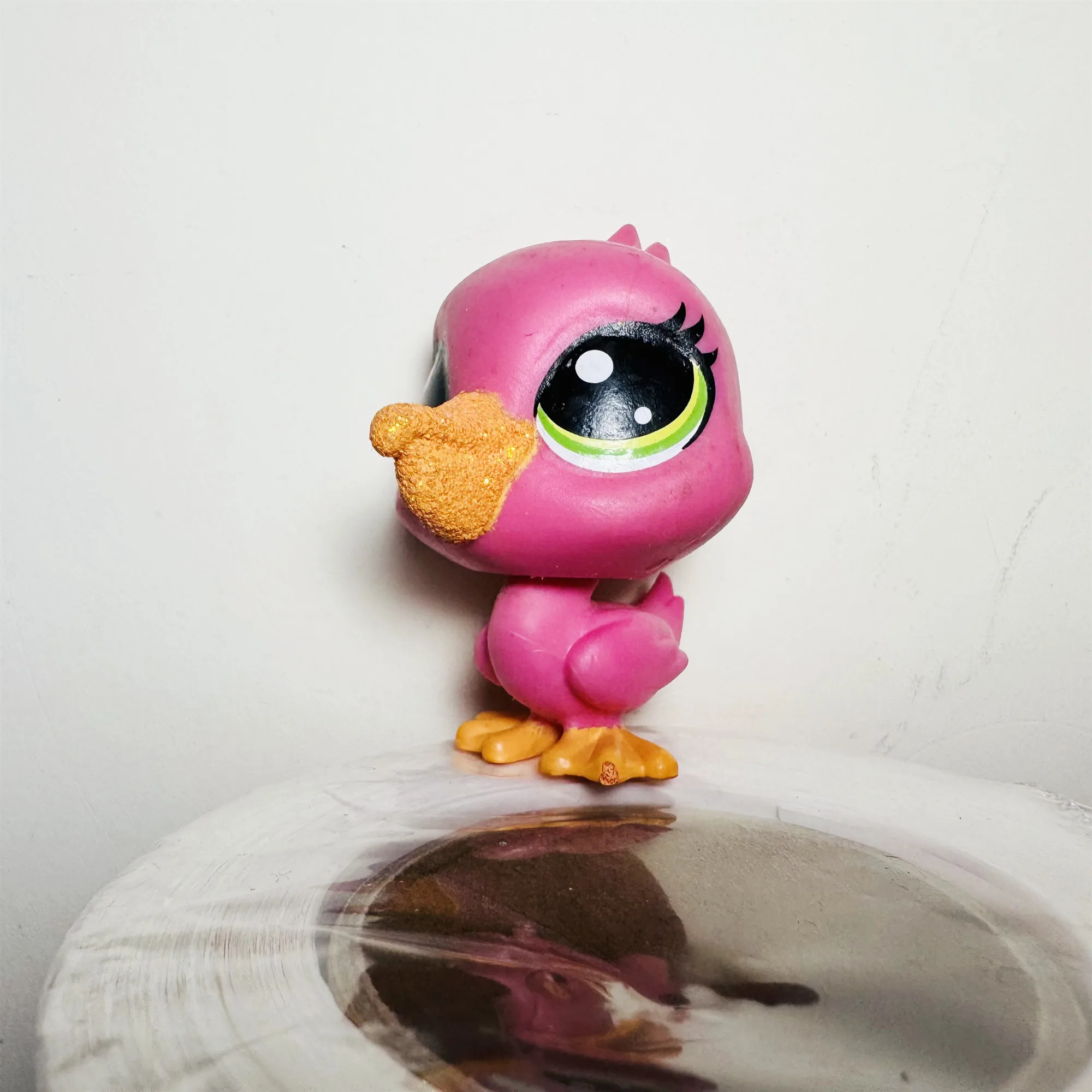 5cm Original doll Big eyes Pink bird Big mouth lovely animal cute ...