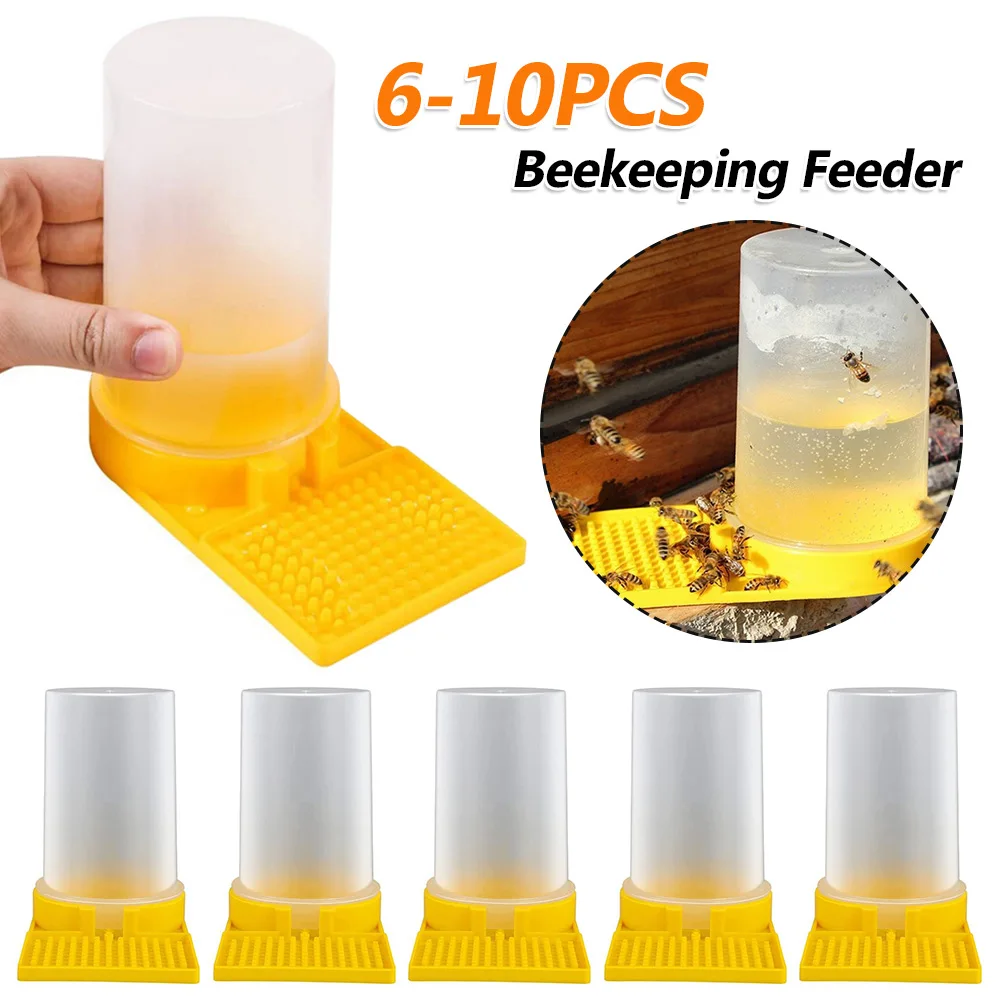 6-10PCS Bee Feeder Drinking Water Honey Bee Feeders Watering ...