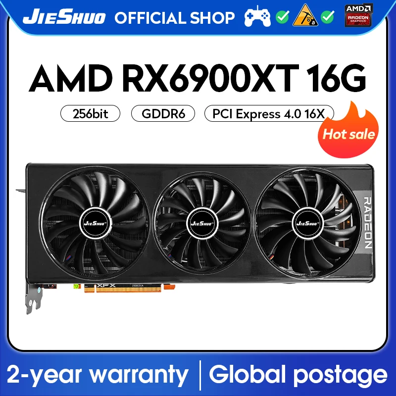 JIESHUO-AMD-Radcon-RX-6900XT-16GB-Video-card-GDDR6-256BIT-GPU-rx6900XT ...