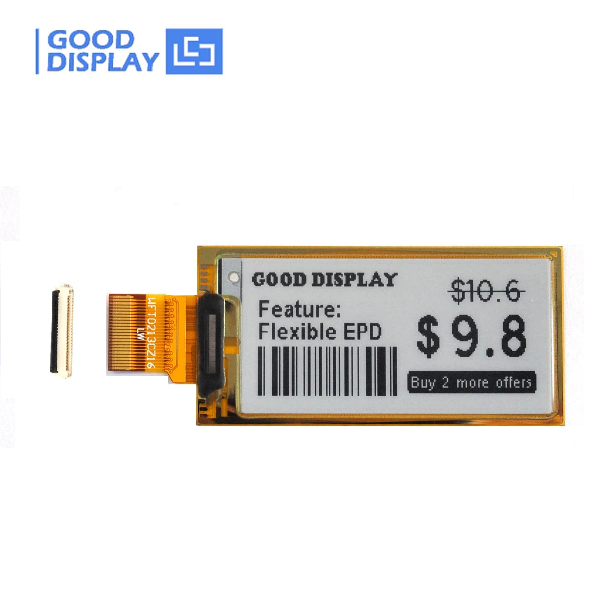 Flexible Eink 2.13 Epaper Near 180° Viewing Angle E-ink-display ...