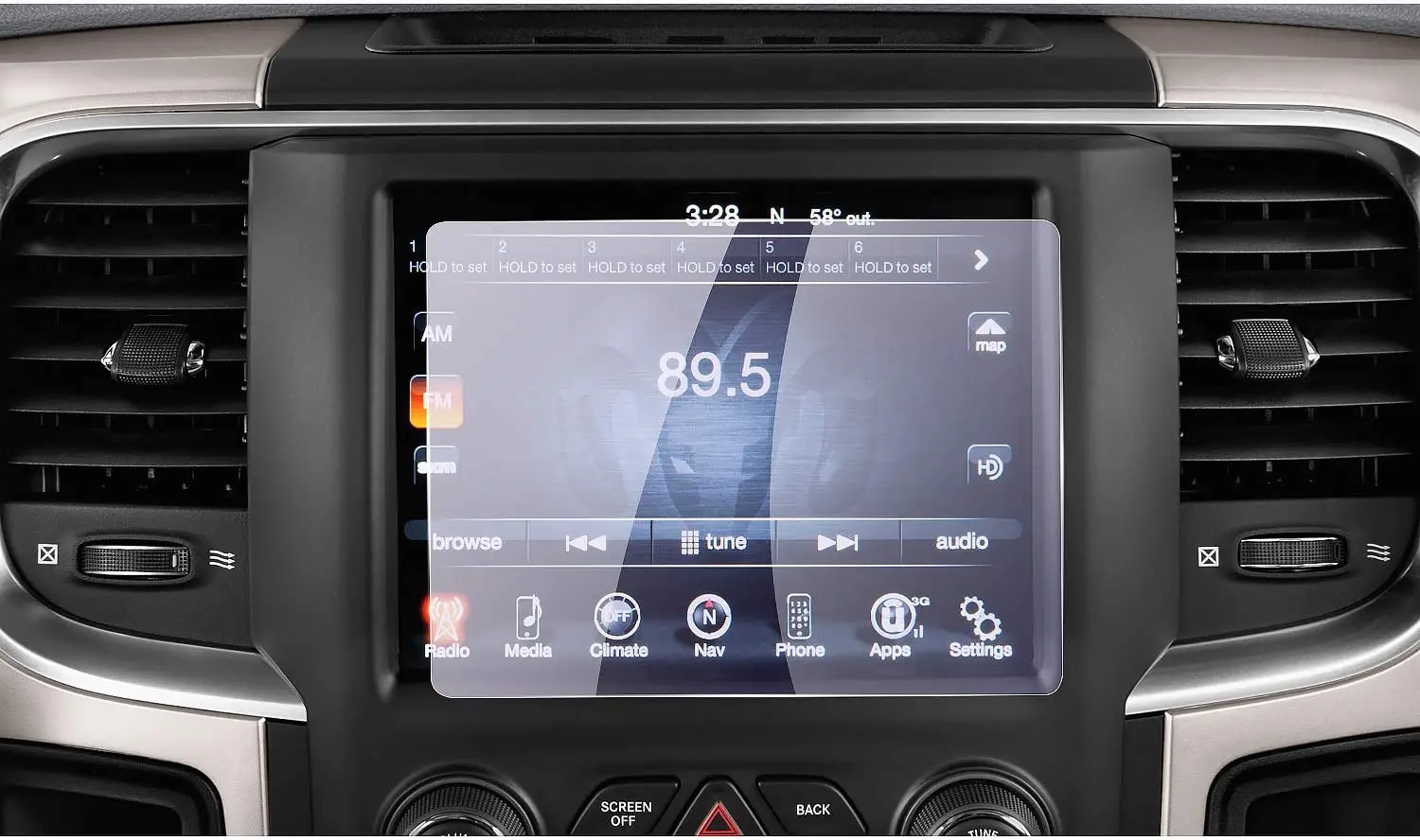 Dodge Ram 1500 2500 3500 Uconnect Touch Screen Car Display Navigation ...