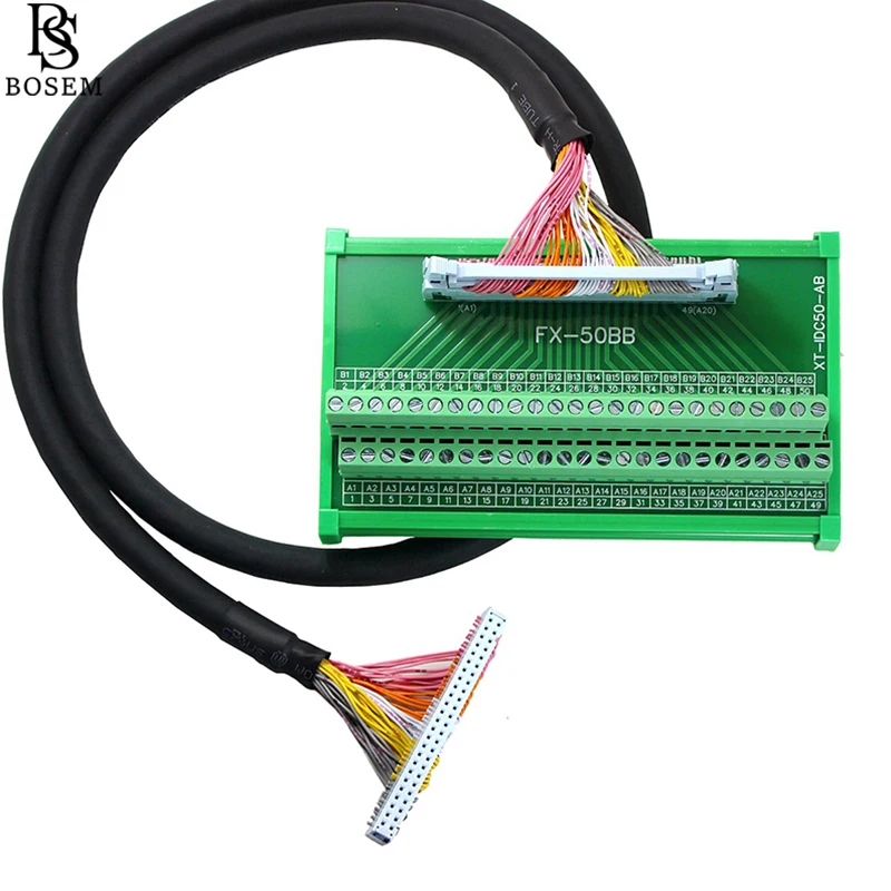 IDC20P-IDC34P-IDC40P-IDC50P-Adapter-Board-PLC-Relay-Terminal-FX-34BB-FX ...