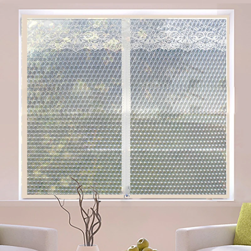 Anti Cold Window Curtains Insulated Thermal Magic Tape Windproof Warm ...