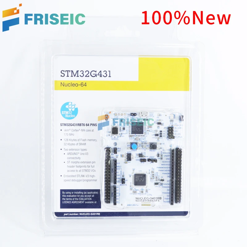 Placa de desarrollo NUCLEO-G431RB, STM32G431RB, MCU, Nucleo-64, 100% nuevo