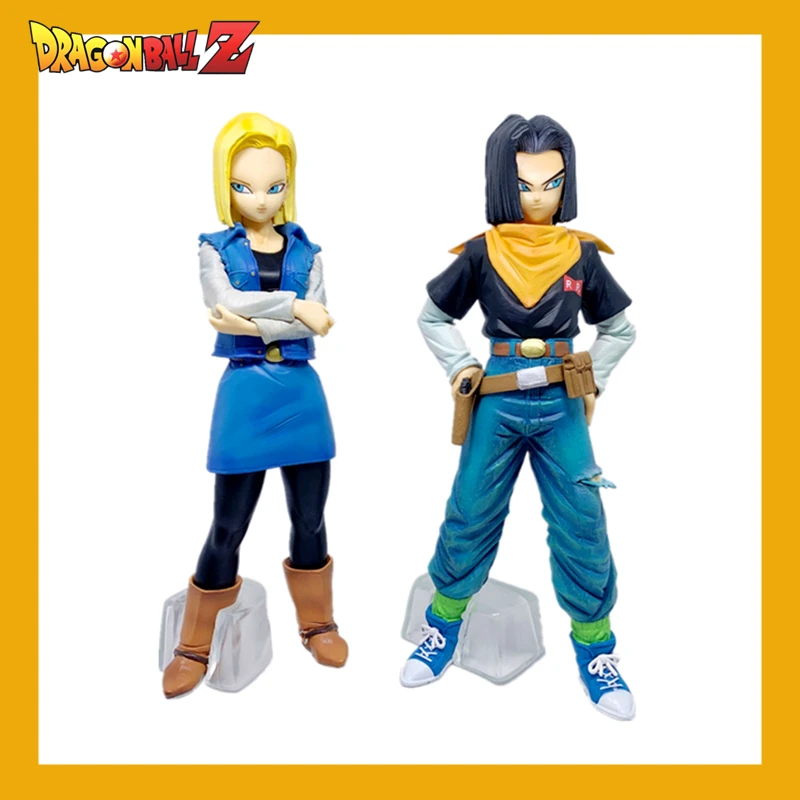 23cm-Anime-Dragon-Ball-Z-Android-17-18-Figure-Android-18-Action-Figures ...