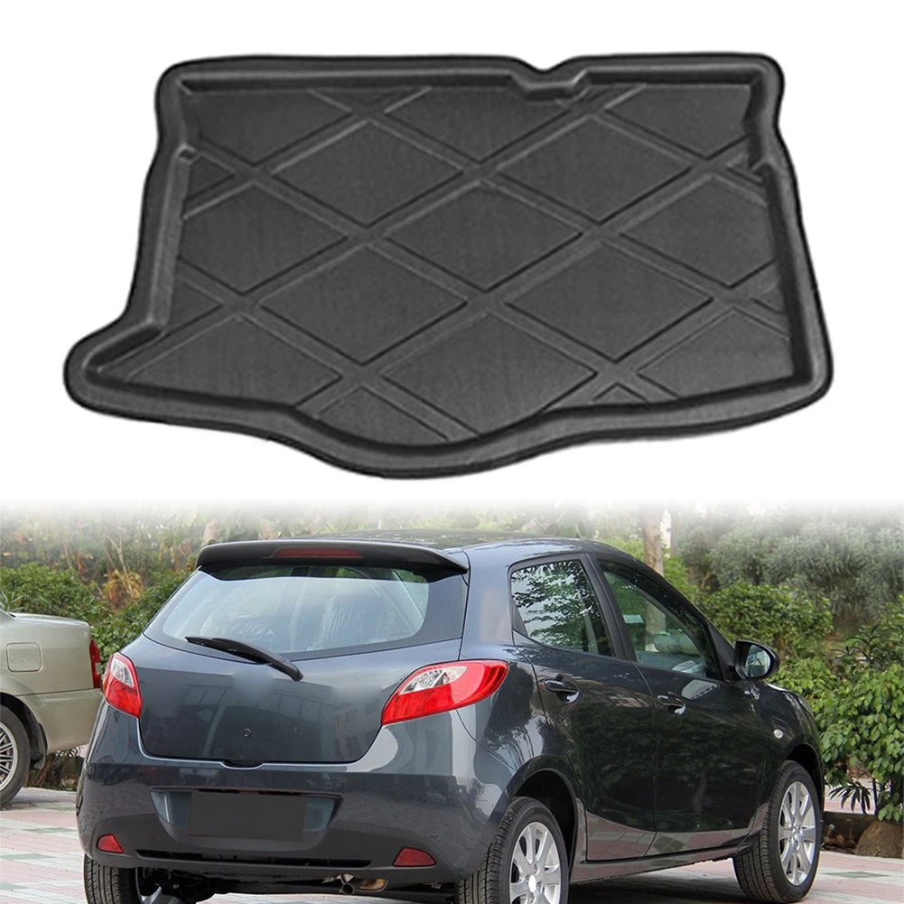 Car Rear Boot Liner Trunk Cargo Mat Tray Floor Carpet For Mazda 2/Demio ...